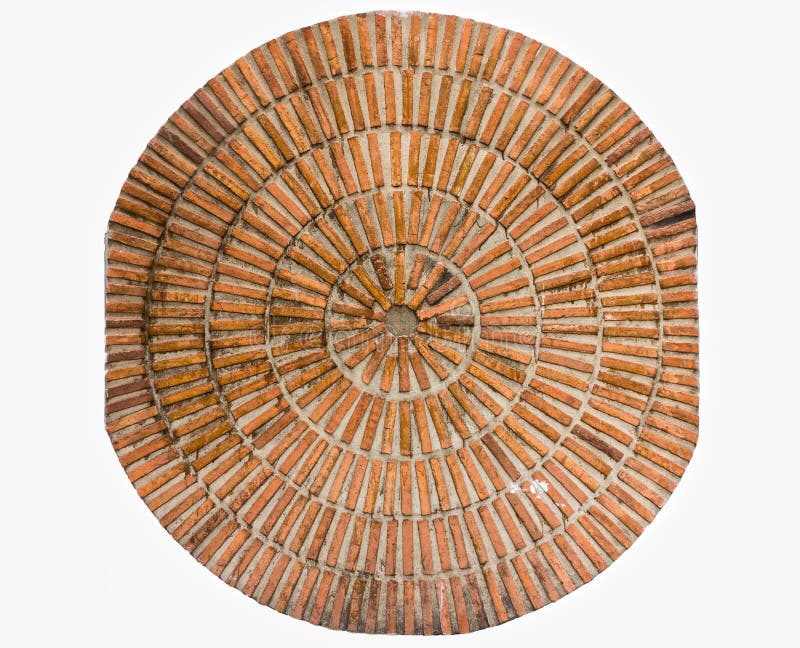 Circle Pattern and Texture of Brick Wall or Floor Stock Image - Image ...