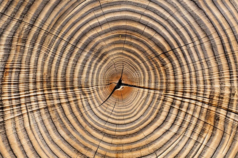 Circle Patterns Unveil the Annual Growth Rings of a Cut Tree Stock ...