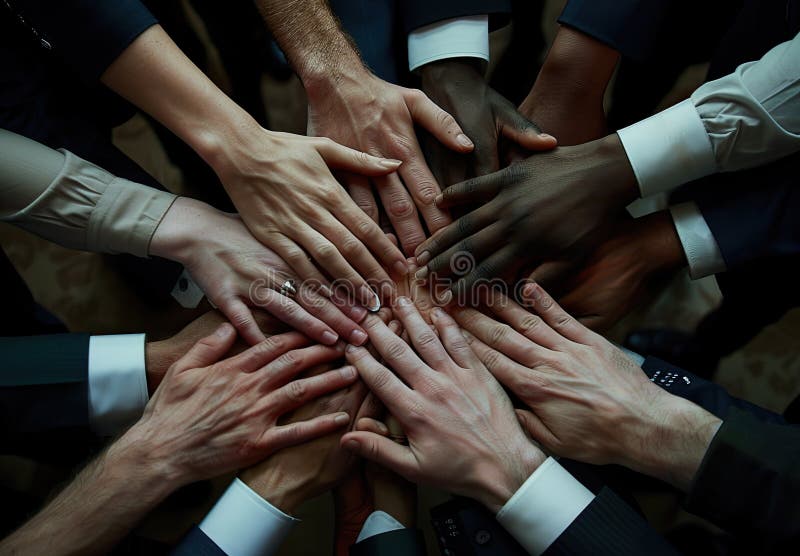 A Circle of People Joining Hands Together, Showing Unity and ...