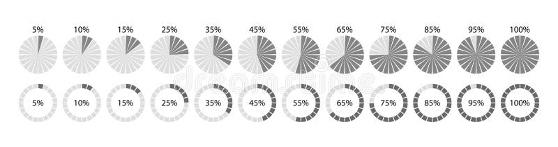 Circle 100 Percent Loading Template. Round Pie Chart. Progress Diagram ...