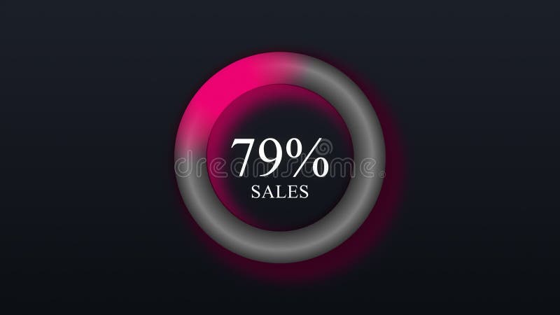 Circle Percentage Diagram. Loading Transfer Download Animation Process ...