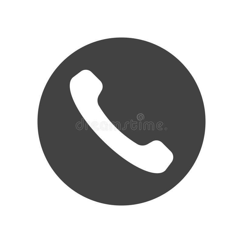 Circle Phone Handles Icon Flat Vector Illustration Stock Vector ...
