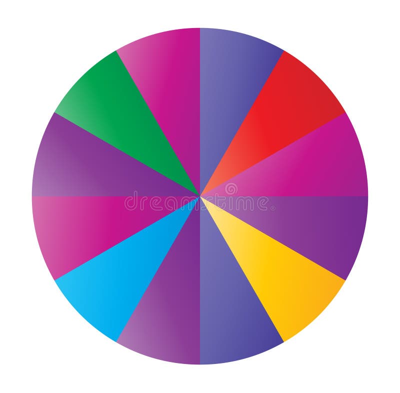 Circle Pie Chart, Pie Diagram Icon from 2 To 20 Sections. Simple, Basic ...