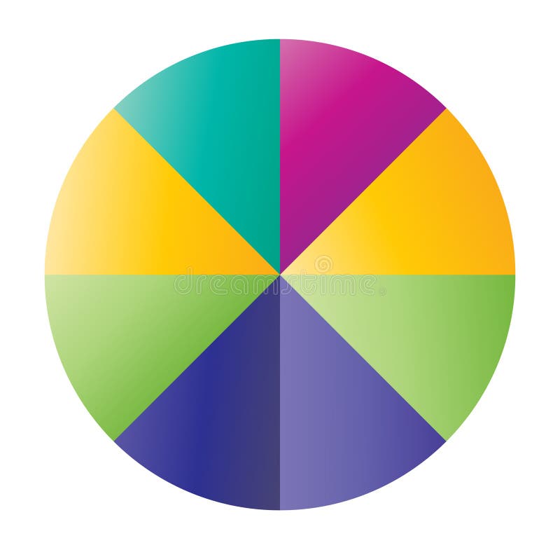 Circle Pie Chart, Pie Diagram Icon from 2 To 20 Sections. Simple, Basic ...