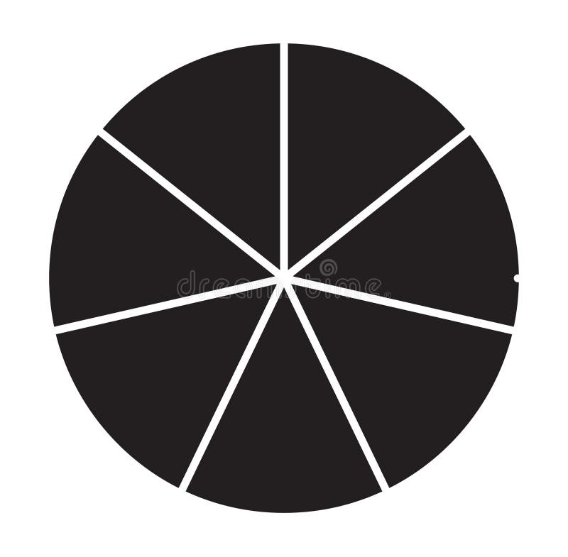 Circle Pie Chart, Pie Diagram Icon from 2 To 20 Sections. Simple, Basic ...