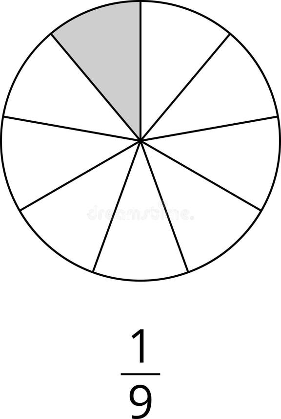 Circle Pie with Pieces. Segment Slice Set. Circles Divided in Segments ...