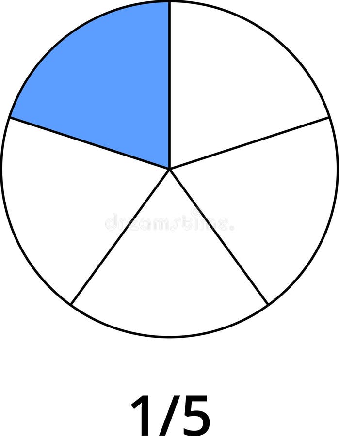 Circle Pie with Pieces. Segment Slice Set. Circles Divided in Segments ...