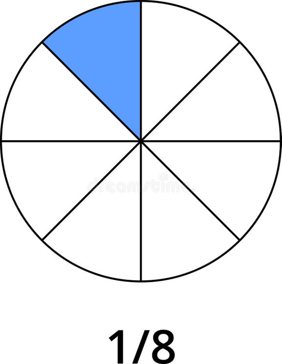 Circle Pie with Pieces. Segment Slice Set. Circles Divided in Segments ...