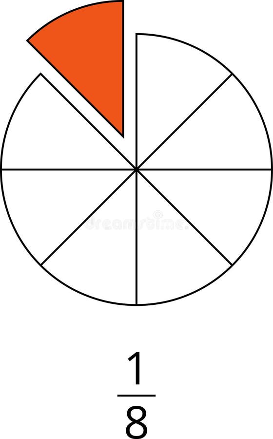Circle Pie with Pieces. Segment Slice Set. Circles Divided in Segments ...