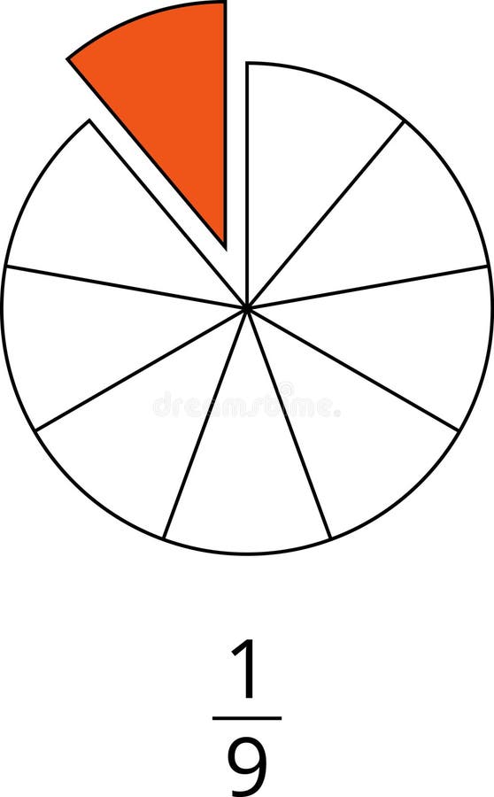 Circle Pie with Pieces. Segment Slice Set. Circles Divided in Segments ...
