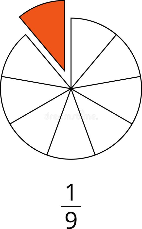Circle Pie with Pieces. Segment Slice Set. Circles Divided in Segments ...