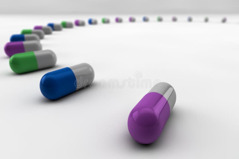 Circle of Pills stock illustration. Illustration of medical - 24635544