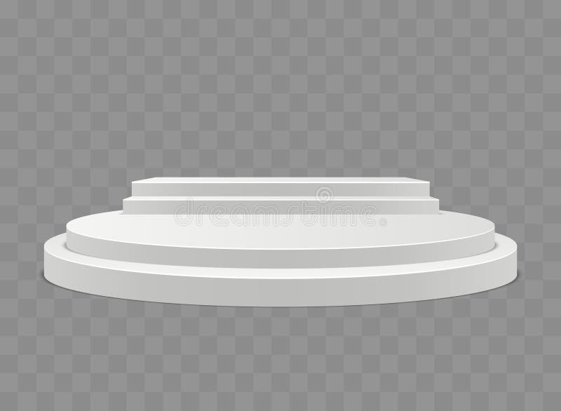 Circle Podium. Vector 3d Stage Isolated Stock Vector - Illustration of ...