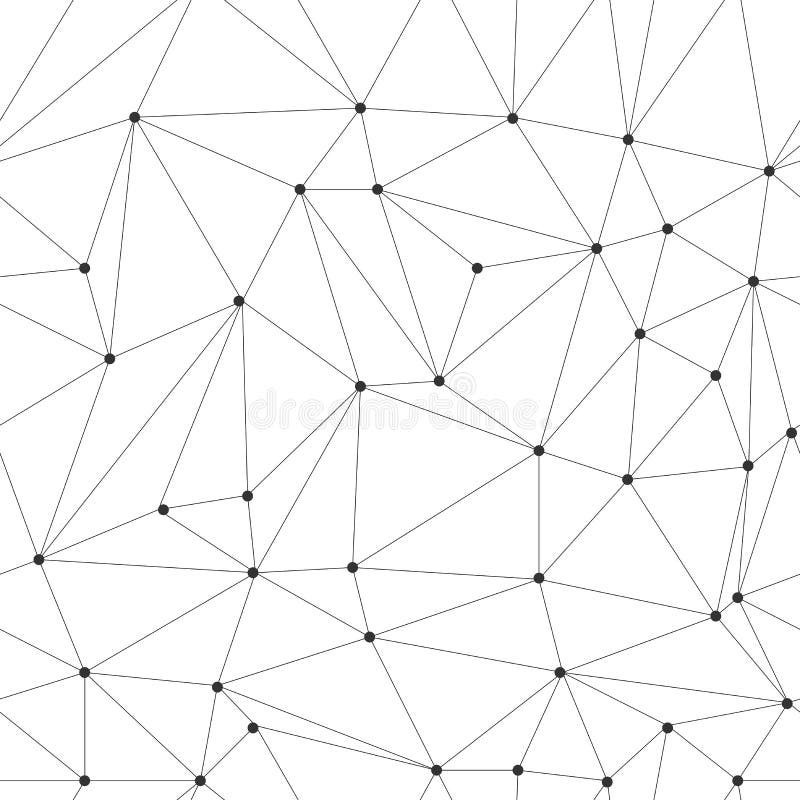 Irregular Triangle Grid With Junction Point Texture Modern Geometric