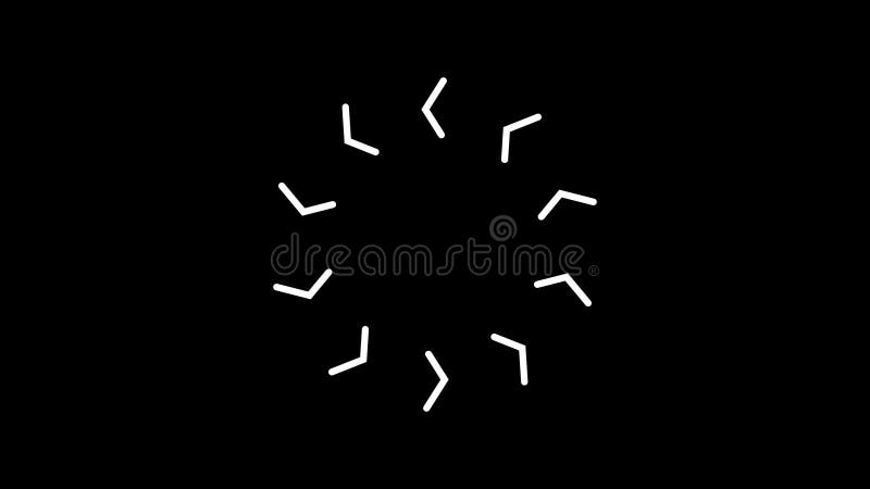 Circle Pop Up Bursting Line Animation. 2d Fx Circle Motion Graphics ...