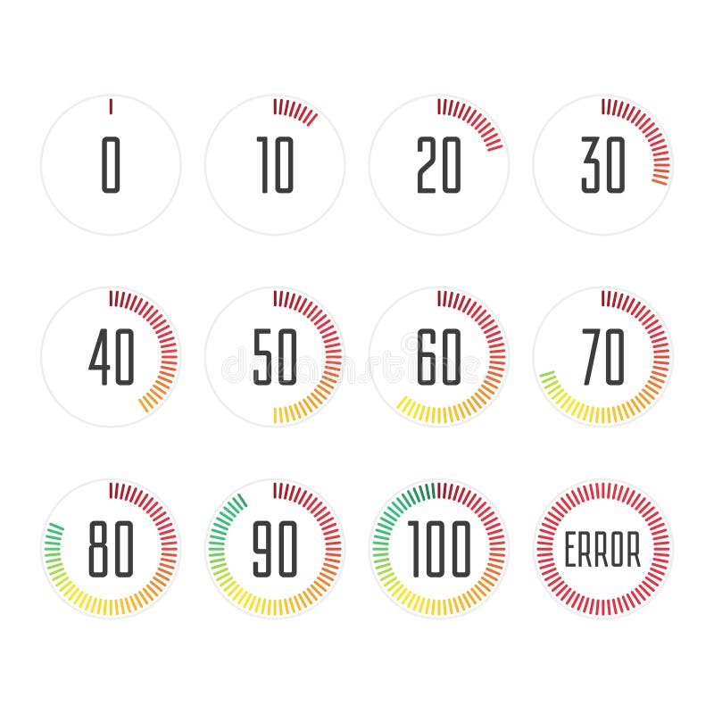 Circle progress bar stock vector. Illustration of graph - 304321324