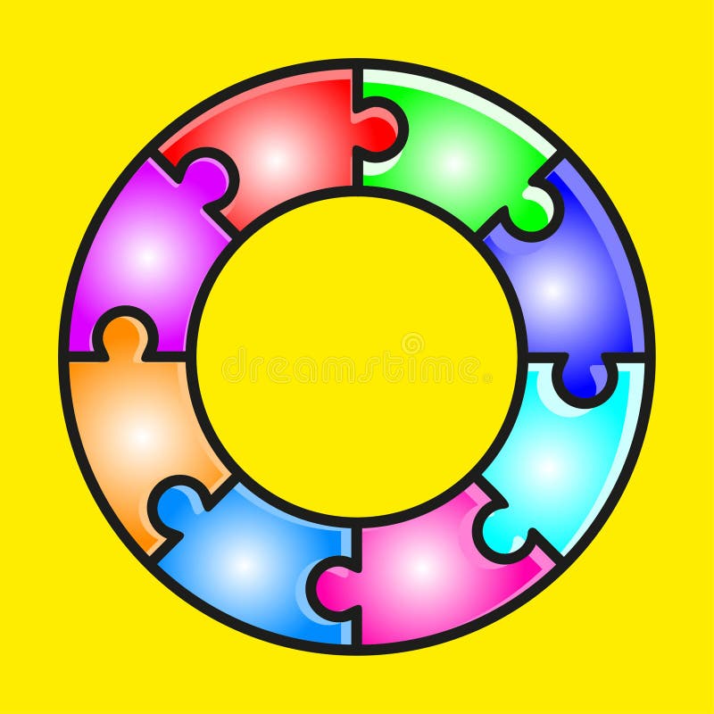 Colorful Frame with Circles Rainbow Stock Vector - Illustration of ...