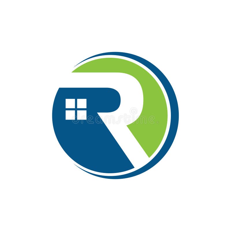 Circle Real Estate House Apartment Building Symbol Logo Stock Vector ...