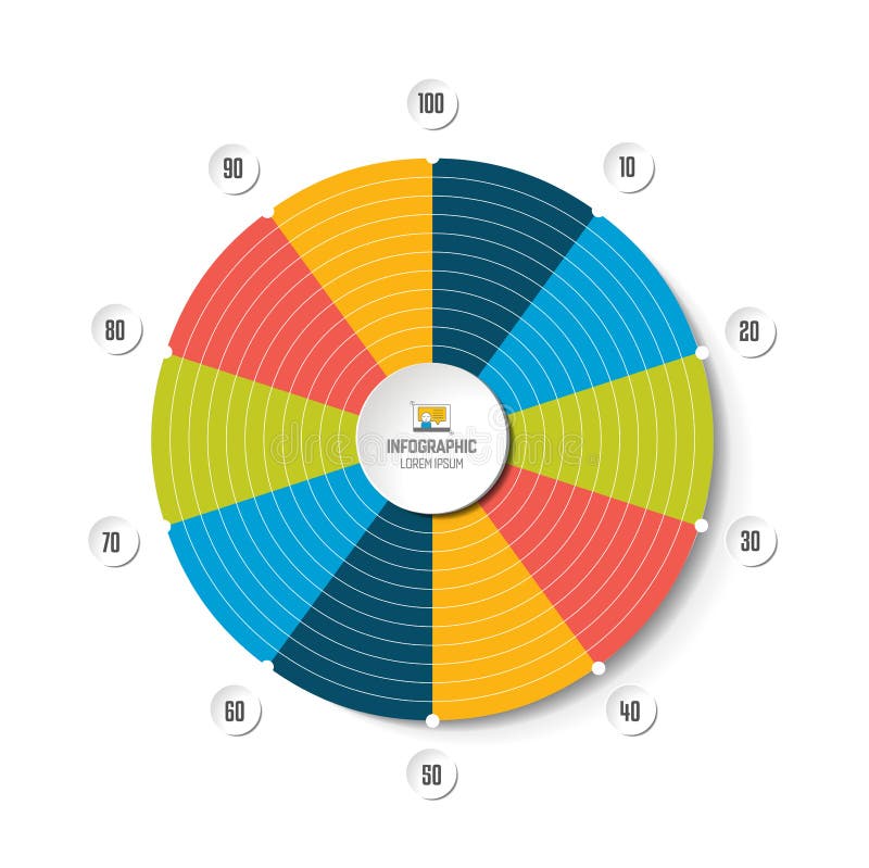 Circle Radar, Spider Net Chart, Graph. Stock Vector - Illustration of ...
