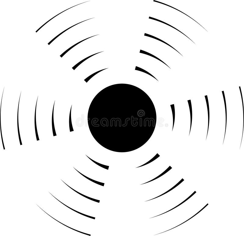 Circle Radar Wave. Sound Ripple Icon. Wave Sonar. Radar with Signal ...