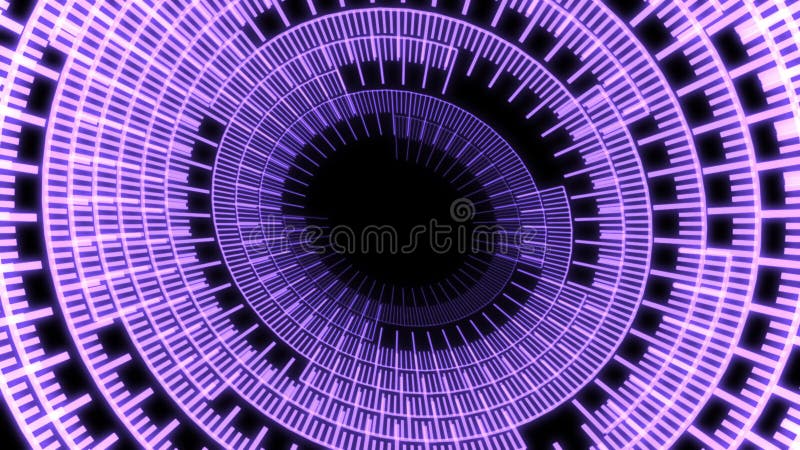 Circle Radial Geometric Patterns Wobble L Purple Animation Loop Stock ...