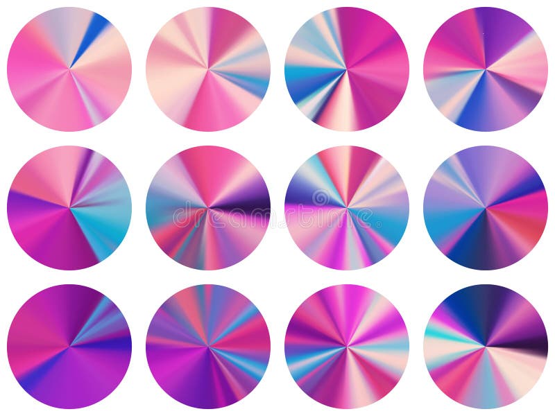 Metallic Gradient Radial Vector Stock Illustrations – 499 Metallic ...