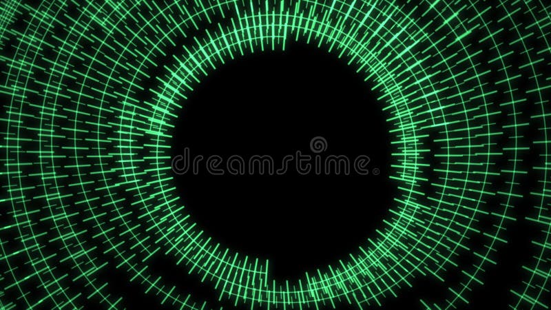 Circle Radial Patterns Green Audio Reactive More Animation Loop Stock ...