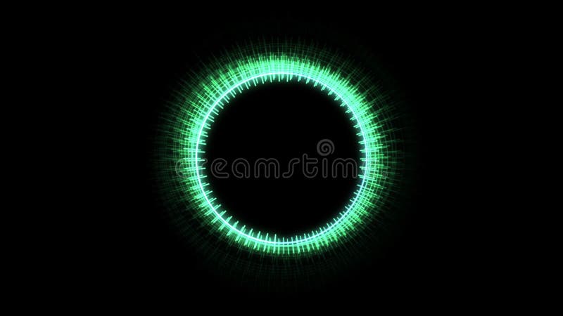 Circle Radial Patterns Green Audio Reactive S Animation Loop Stock ...
