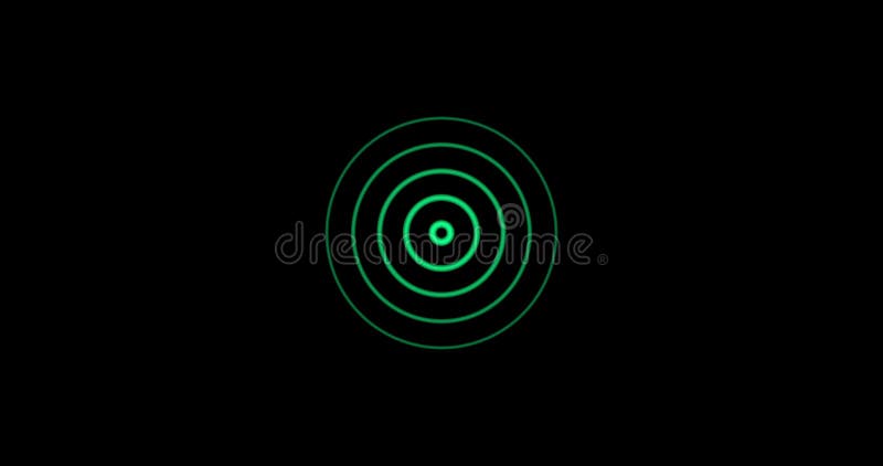 Circle, Radio Wave Background. 4k. Motion. Stock Video - Video of ...
