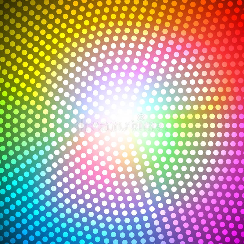 Circle Radius Abstract Rainbow Background Vector Illustration Stock ...