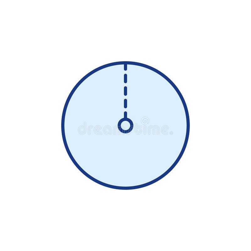 Circle Radius Vector Concept Colored Icon or Symbol Stock Illustration ...