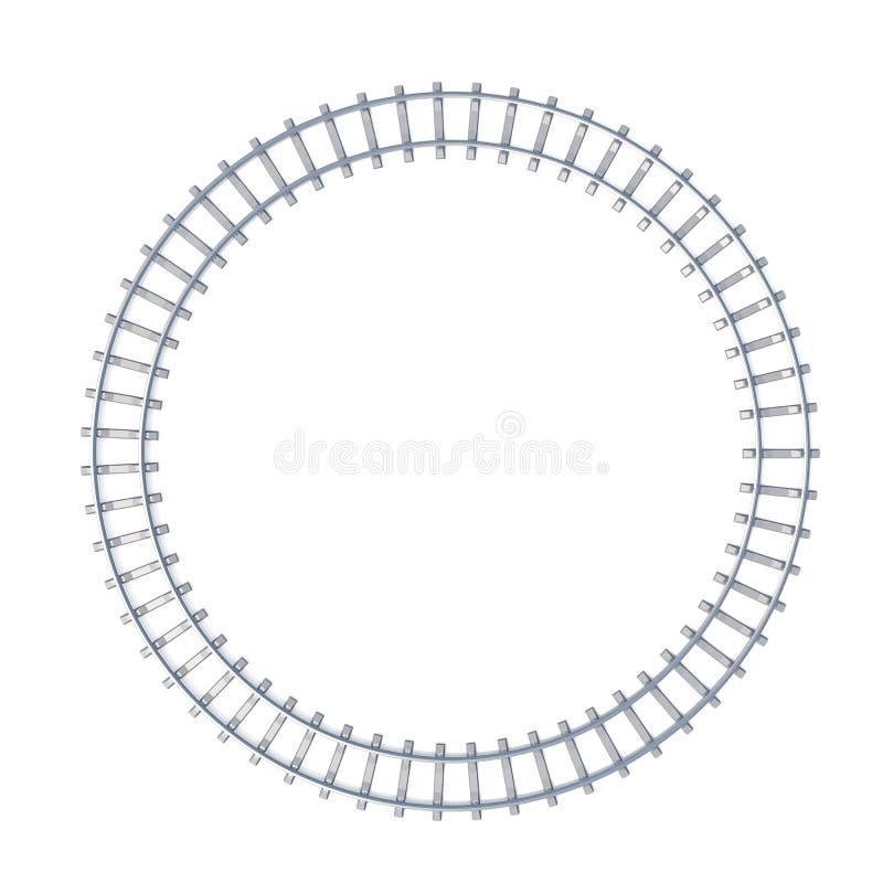 Circular rail track stock vector. Illustration of line - 20926401