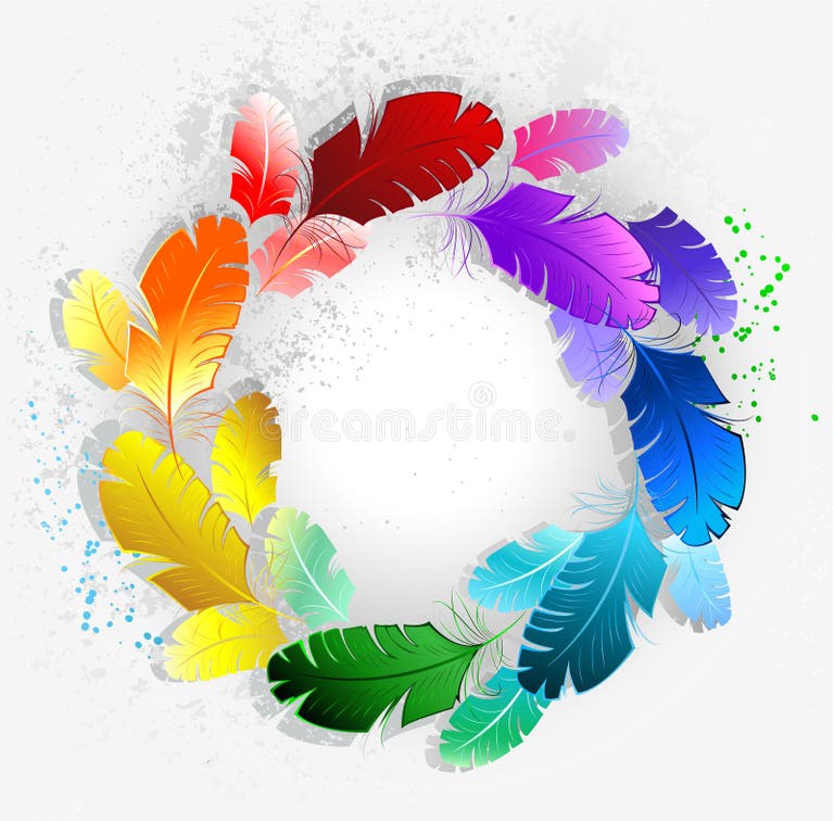 Circle Feathers Stock Illustrations – 15,527 Circle Feathers Stock ...