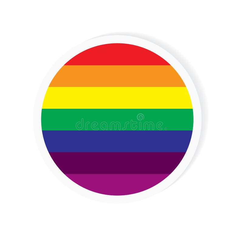 Rainbow Round Spiral Circle Background. Flag of LGBT Community Inside ...