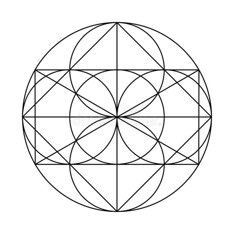 Circle Rectangle Graph. Scared Geometry Vector Design Elements Stock ...