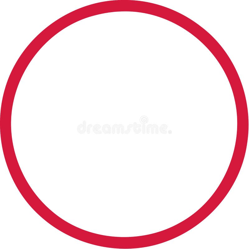 Circle red outline stock illustration. Illustration of circle - 107153837