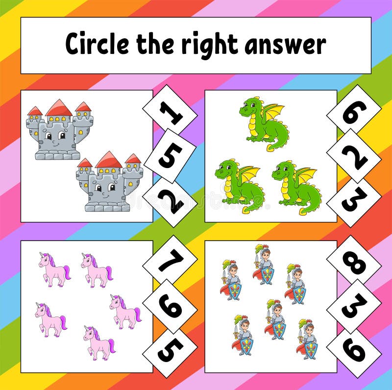 Circle the Right Answer. Education Developing Worksheet. Activity Page ...