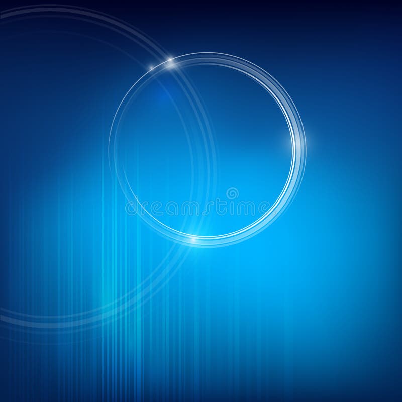 Circle Ring and Blue Background Stock Vector - Illustration of blurred ...