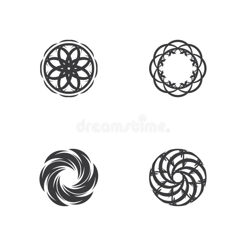 Circle Ring Swirl Abstract Logo Vector Stock Illustration ...