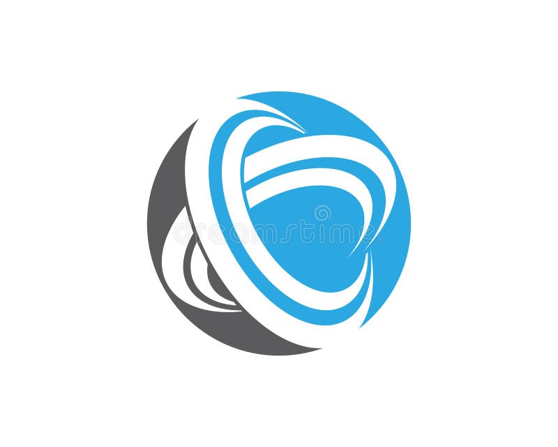 Circle Rings Icon Logo Vector Template Stock Vector - Illustration of ...