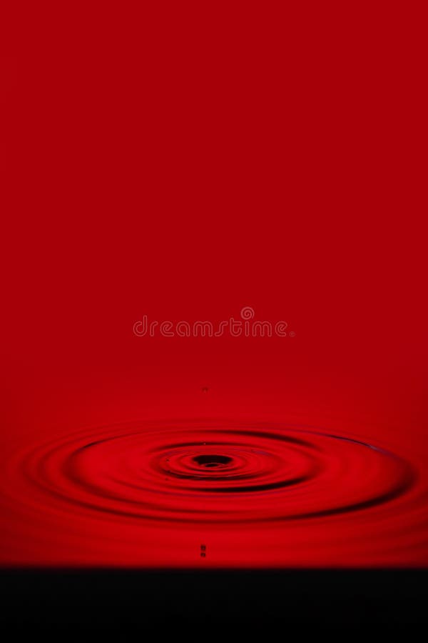 The Circle Ripple of the Surface of the Blue Water. Stock Photo - Image ...