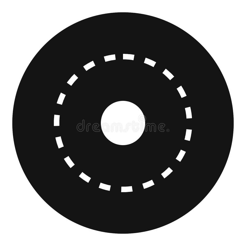 Circle Road Icon, Simple Style Stock Vector - Illustration of pathway ...