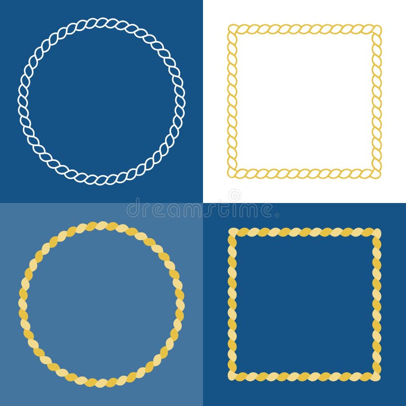 Nautical Rope Rectangle Stock Illustrations – 479 Nautical Rope ...