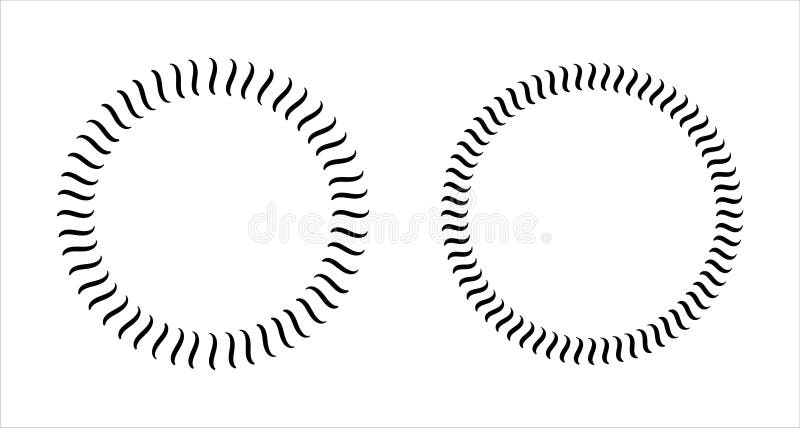 Circle of Rope Pattern. Graphic Ornamental Decorative Frame Stock ...