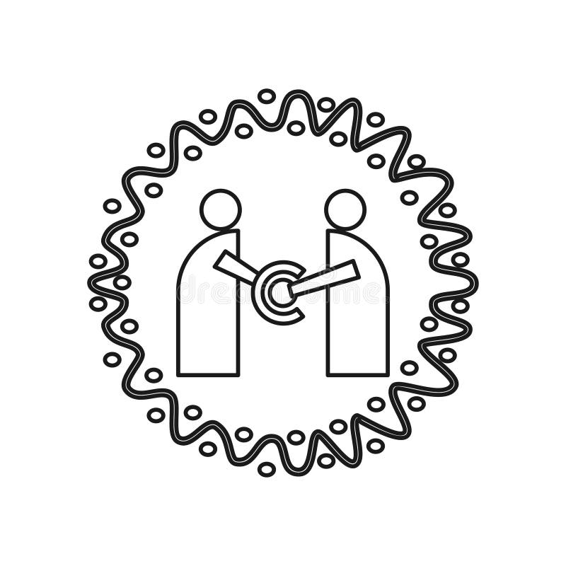Rotation Commitment Teamwork Together Outline Logo Stock Vector - Illustration of health ...