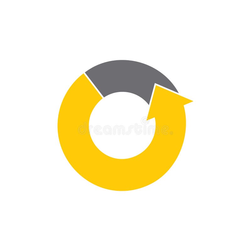 Circle Rotation Geometric Arrow Motion Symbol Logo Vector Stock Vector ...