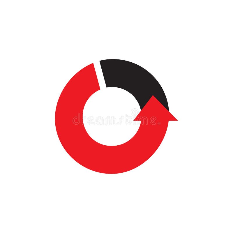 Circle Rotation Geometric Arrow Motion Symbol Logo Vector Stock Vector ...