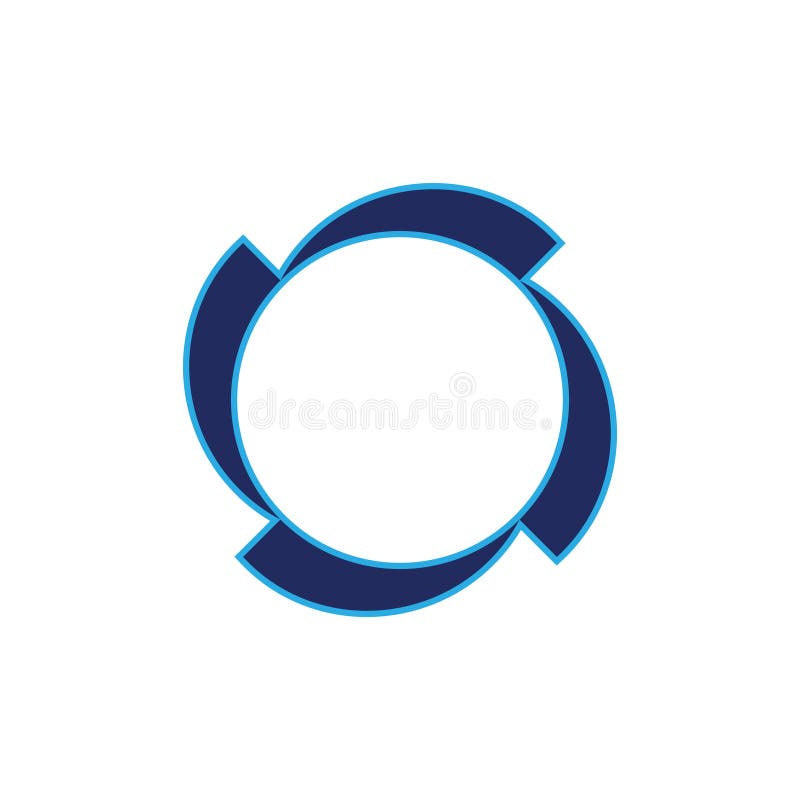 Circle Rotation Geometric Curves Logo Vector Stock Vector ...
