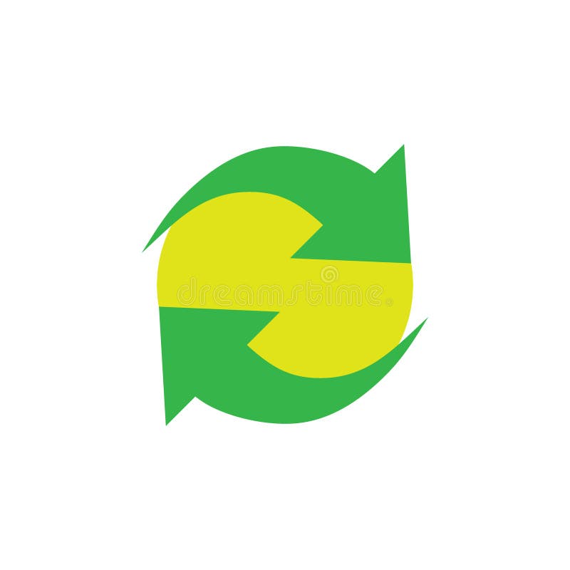 CCW Rotation Green Arrow Icon Twirl Bang Stock Vector - Illustration of ...