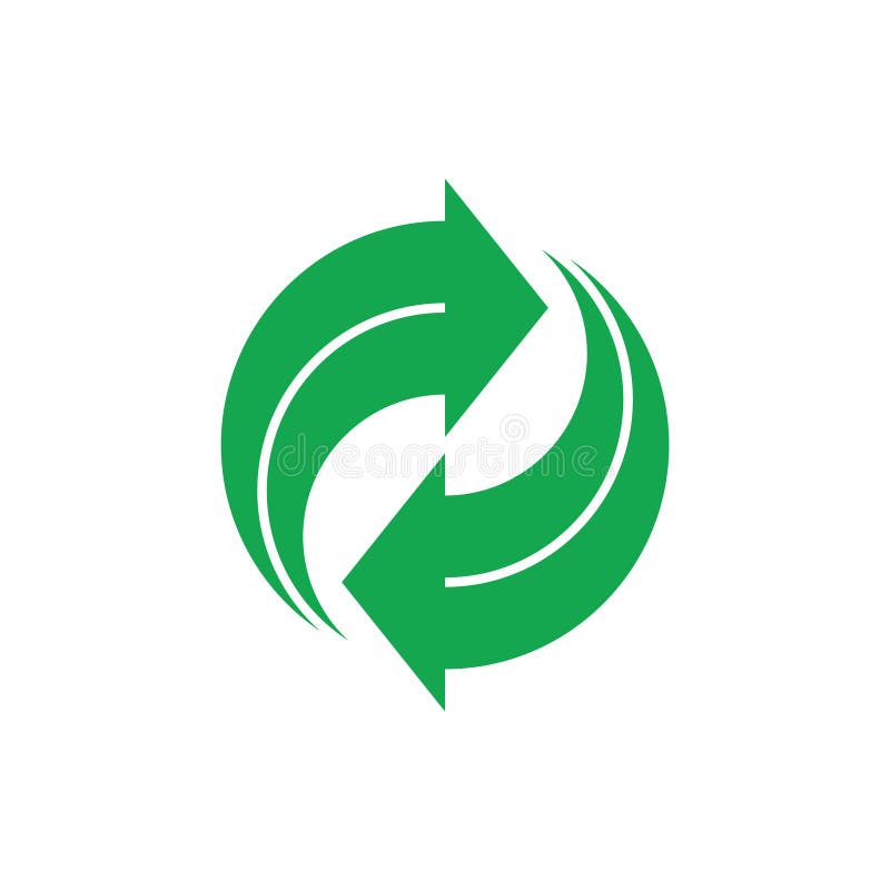 Green Rotation Arrows Logo Symbol Vector Stock Vector - Illustration of ...